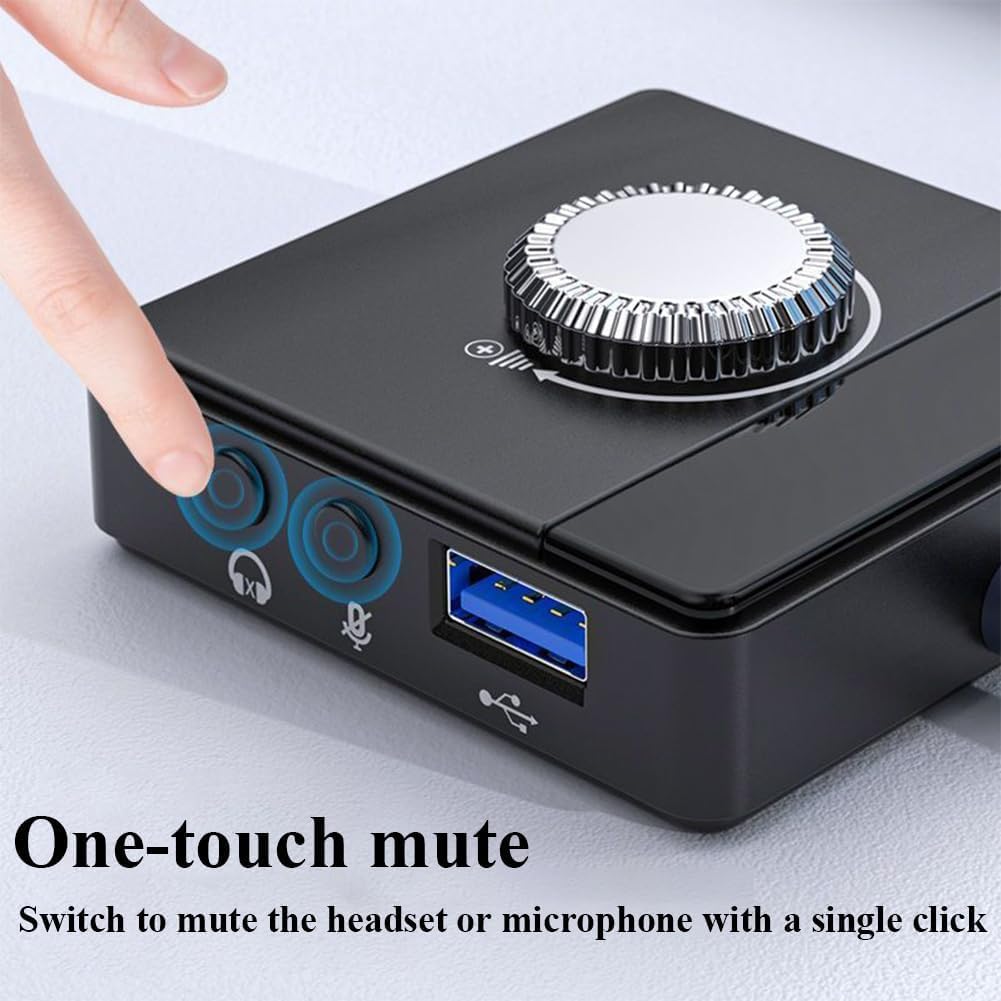 Placa de sunet externa transmisie live, JENUOS®, Plug and play, 6 in 1 ...