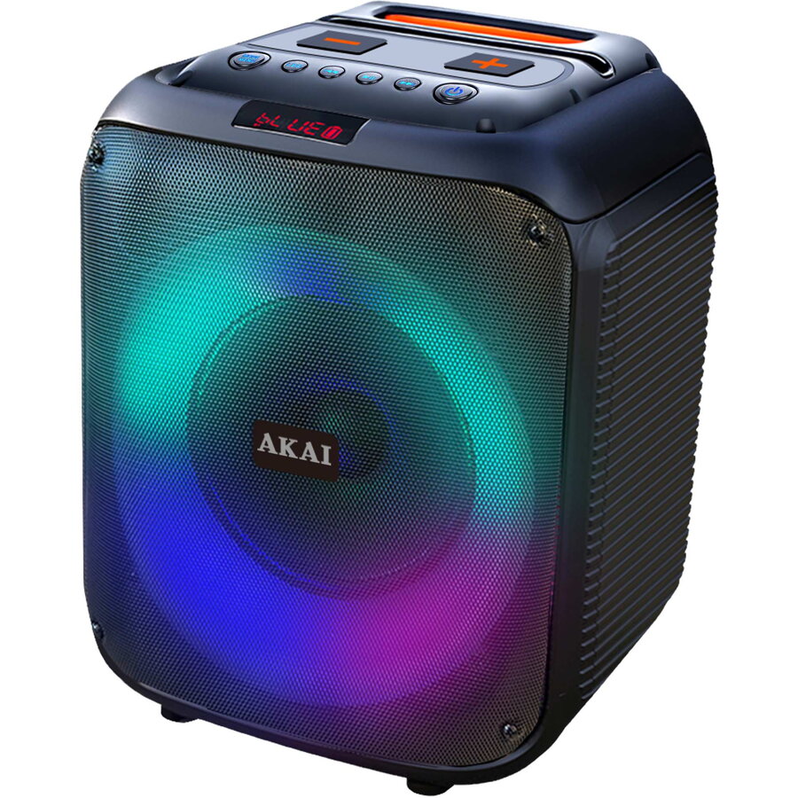 Boxa Portabila Akai ABTS-V30, 40W, Bluetooth, Lumini RGB, Negru - eMAG.ro