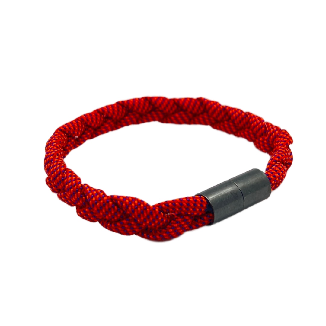 Bratara Paracord Polaris, Rosu, Blood Moon, Inchidere Magnetica ...
