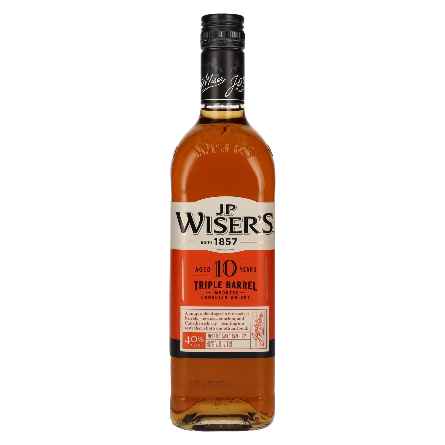 Whiskey Canadian J.P. Wiser's 10 Ani Triple Barrel 40% Vol. 0, 7l - eMAG.ro