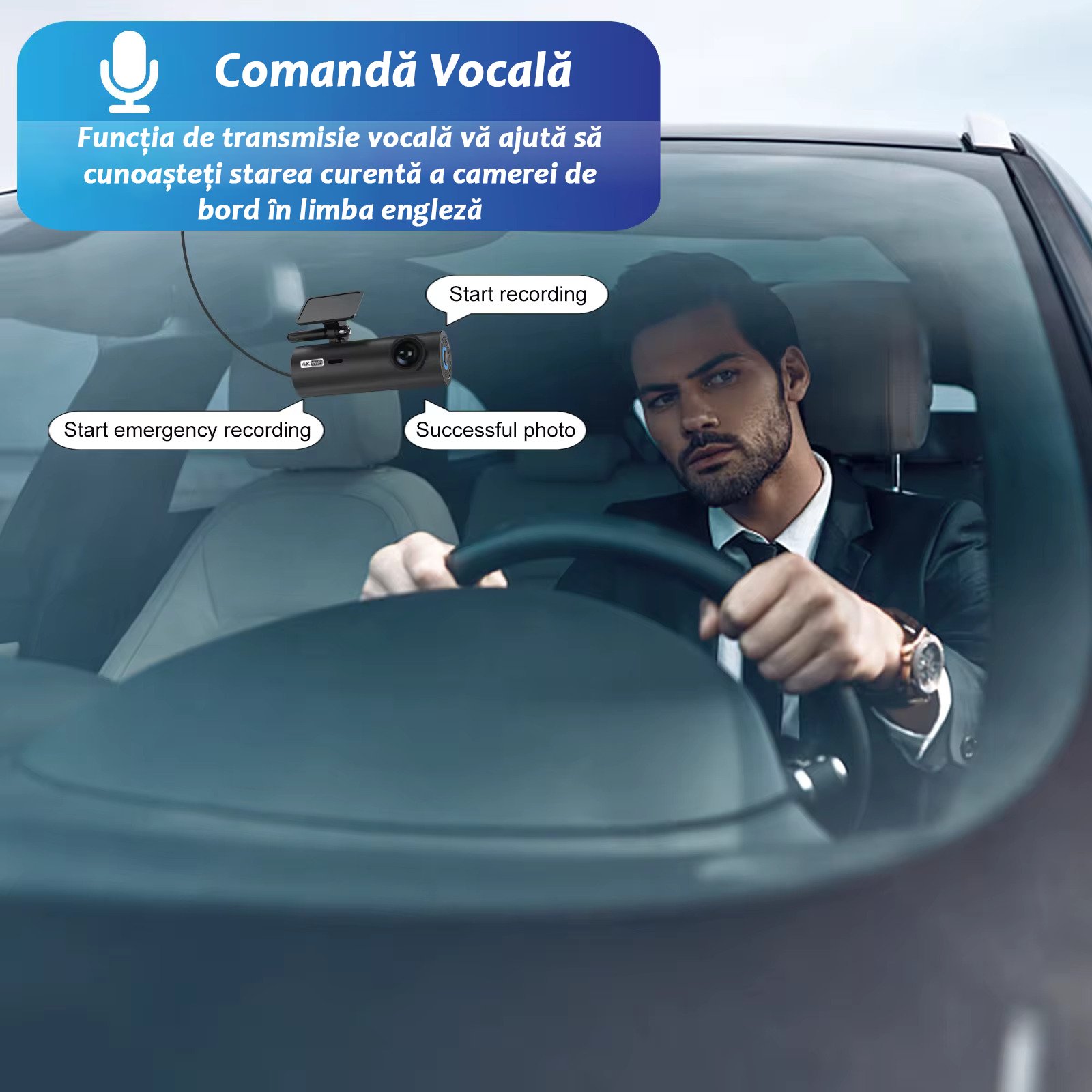 Camera de Masina 4K Ultra HD Adolcef, Rezolutie 2160P, Tehnologie WDR ...