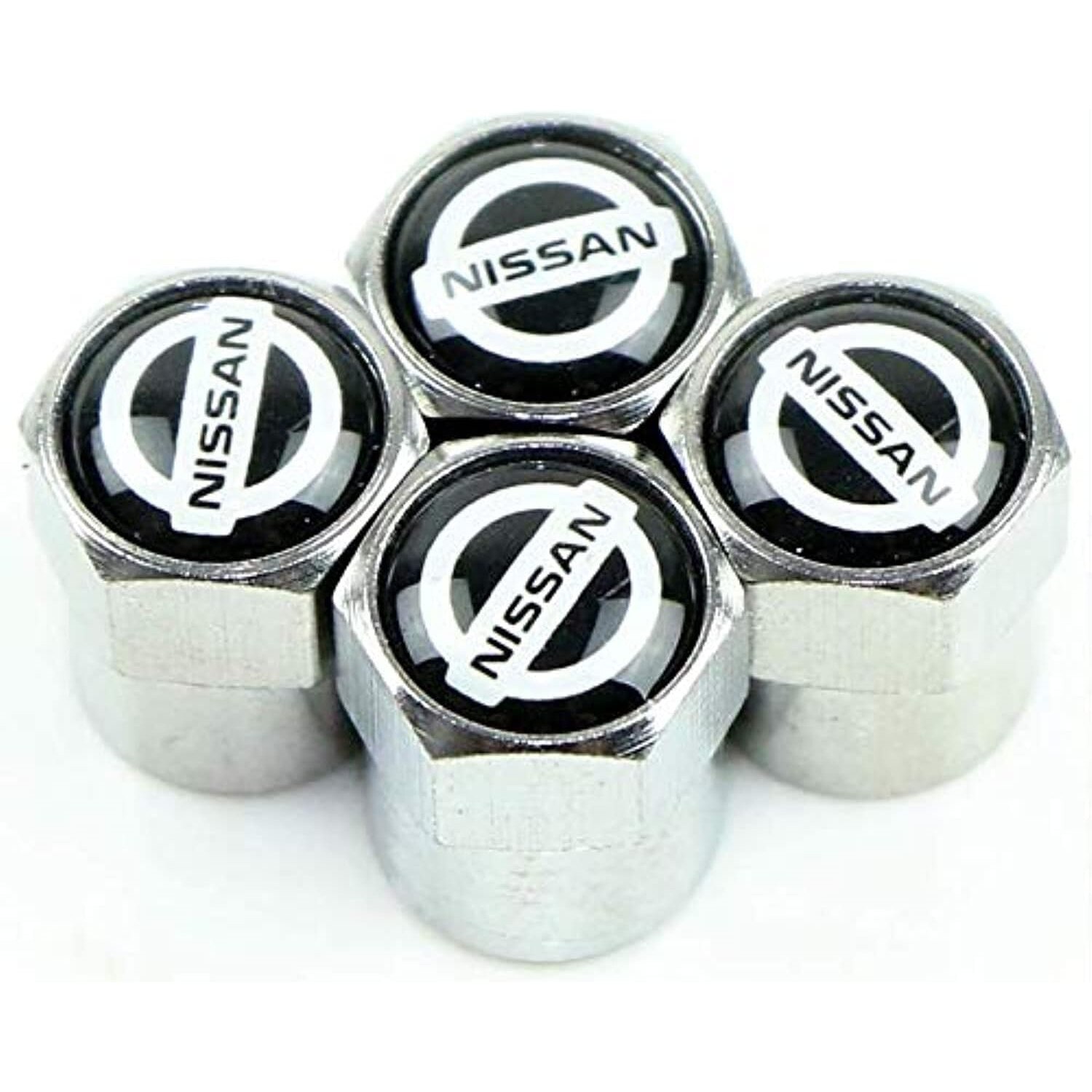 Set 4 capacele pentru ventil auto din aluminiu, Hexagon, Nissan ...