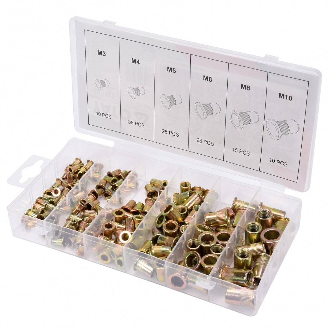 Set piulite nituibile Otel, Yato YT-36481, M3-M10, 150 buc - eMAG.ro