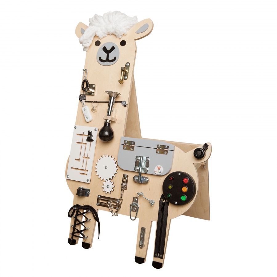 Tabla Manipulativa Lama, FOXY FAMILY, Educativa, Gri, 84x52cm, Set 19 ...
