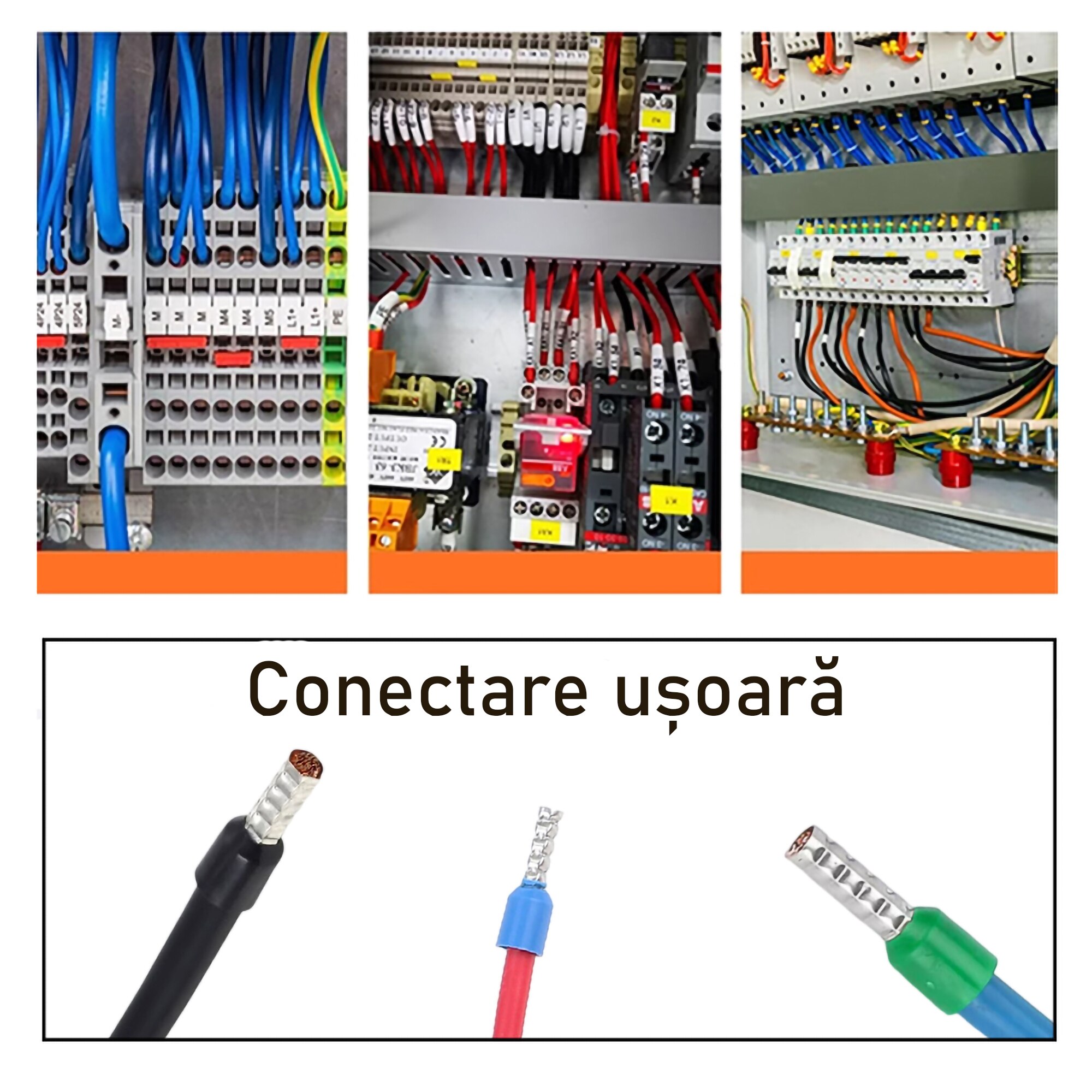Set 1200 pini terminali BYNOVIS®, Ferule pentru sertizare, Pini de ...