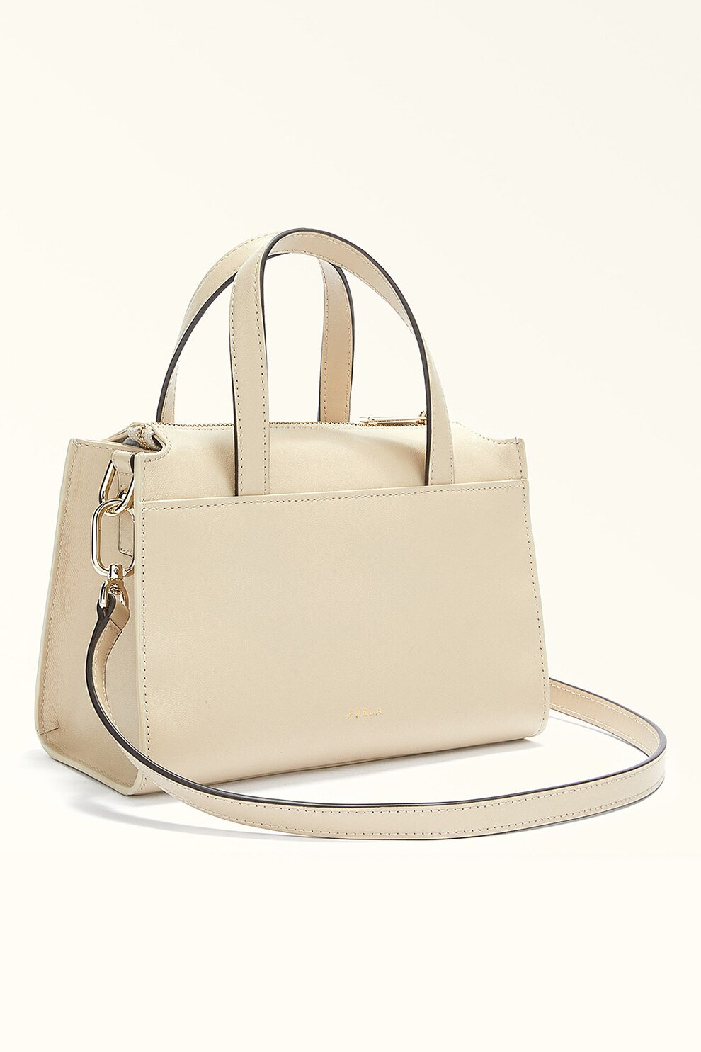 Furla, Geanta crossbody din piele Nuvola, Bej deschis - eMAG.ro