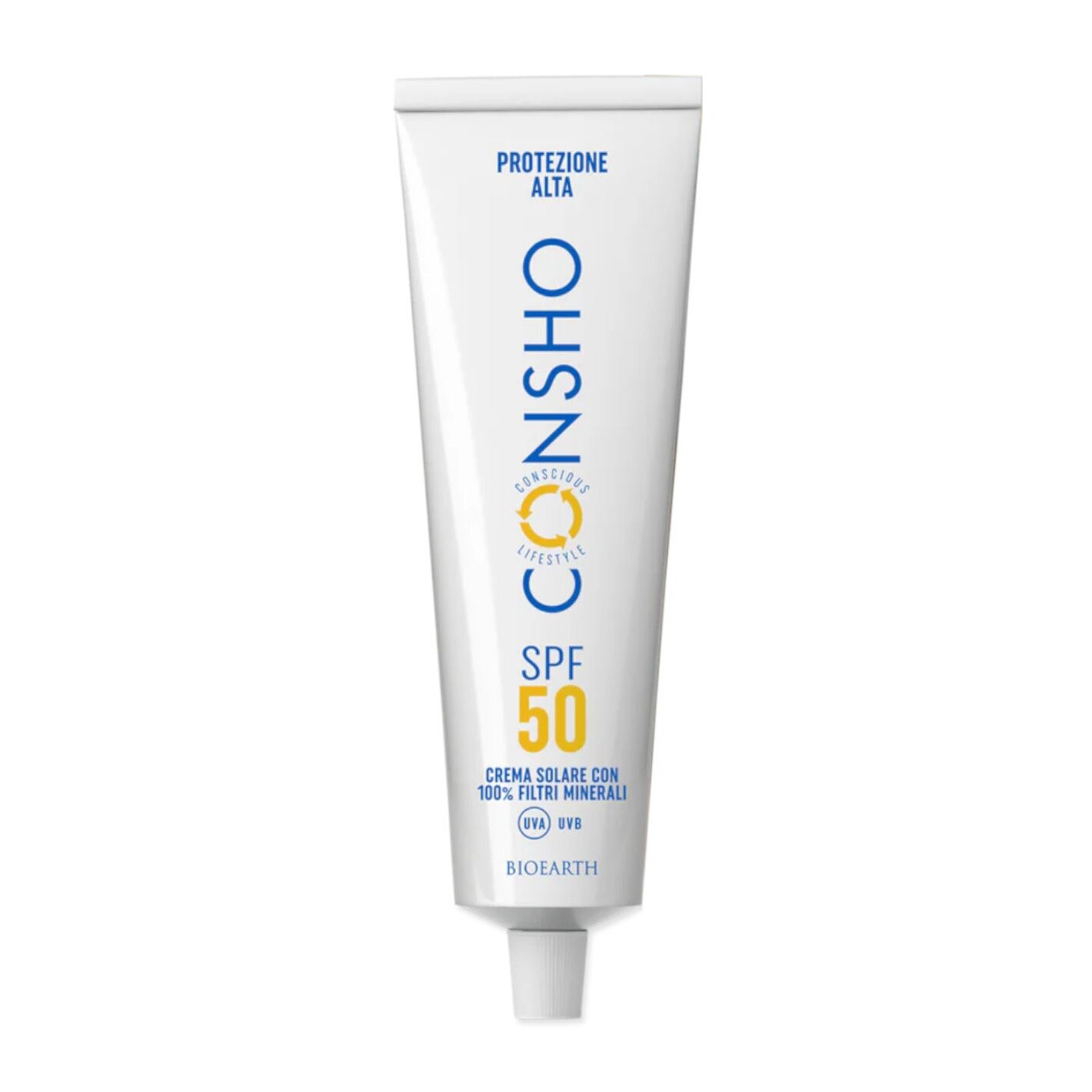 Crema solara SPF 50 cu filtre minerale - Bioearth, 100ml - eMAG.ro