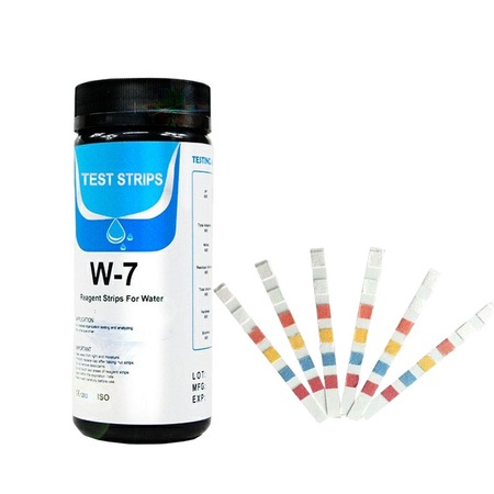 Kit benzi testare calitate apa 7in1, QttvbTna, PH/Clor/Alcalinitate ...