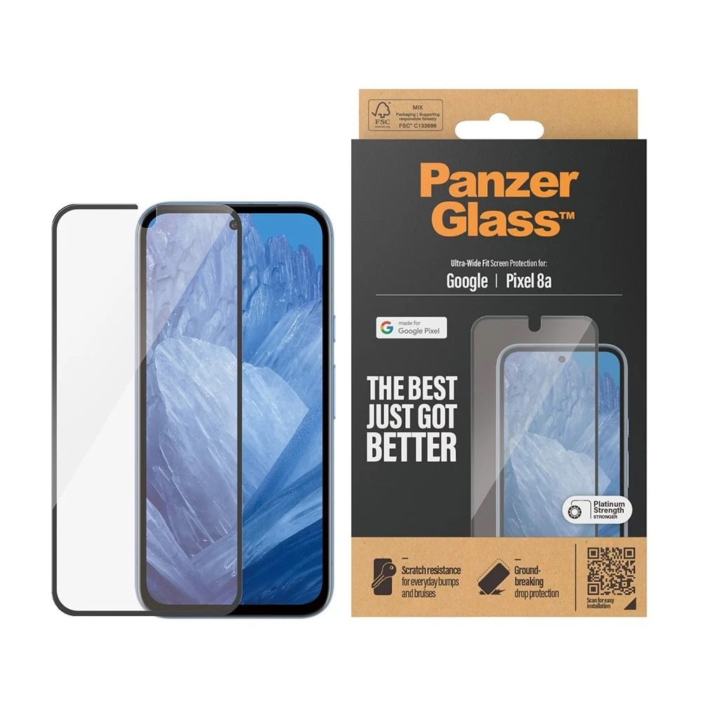 Folie telefon sticla PanzerGlass pentru Google Pixel 8a, UWF ...