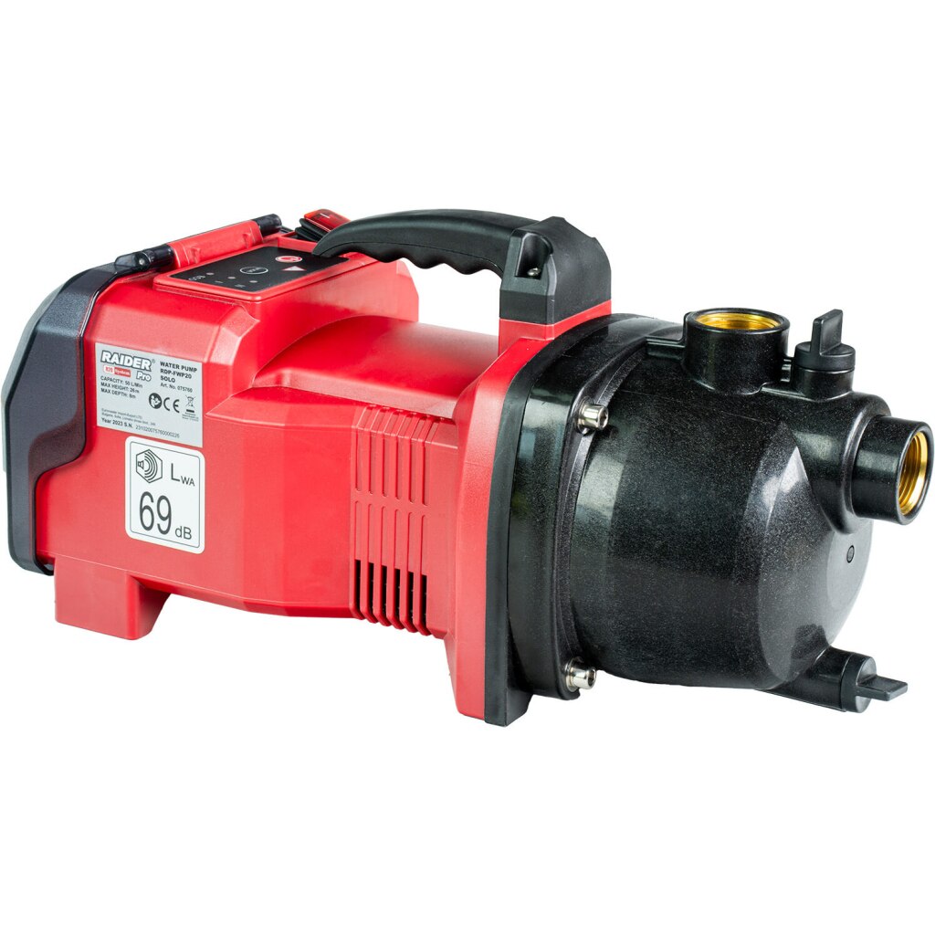 Pompa apa R20 40V 50L/min 26m 1" Solo RAIDER RDP-FWP20 - eMAG.ro