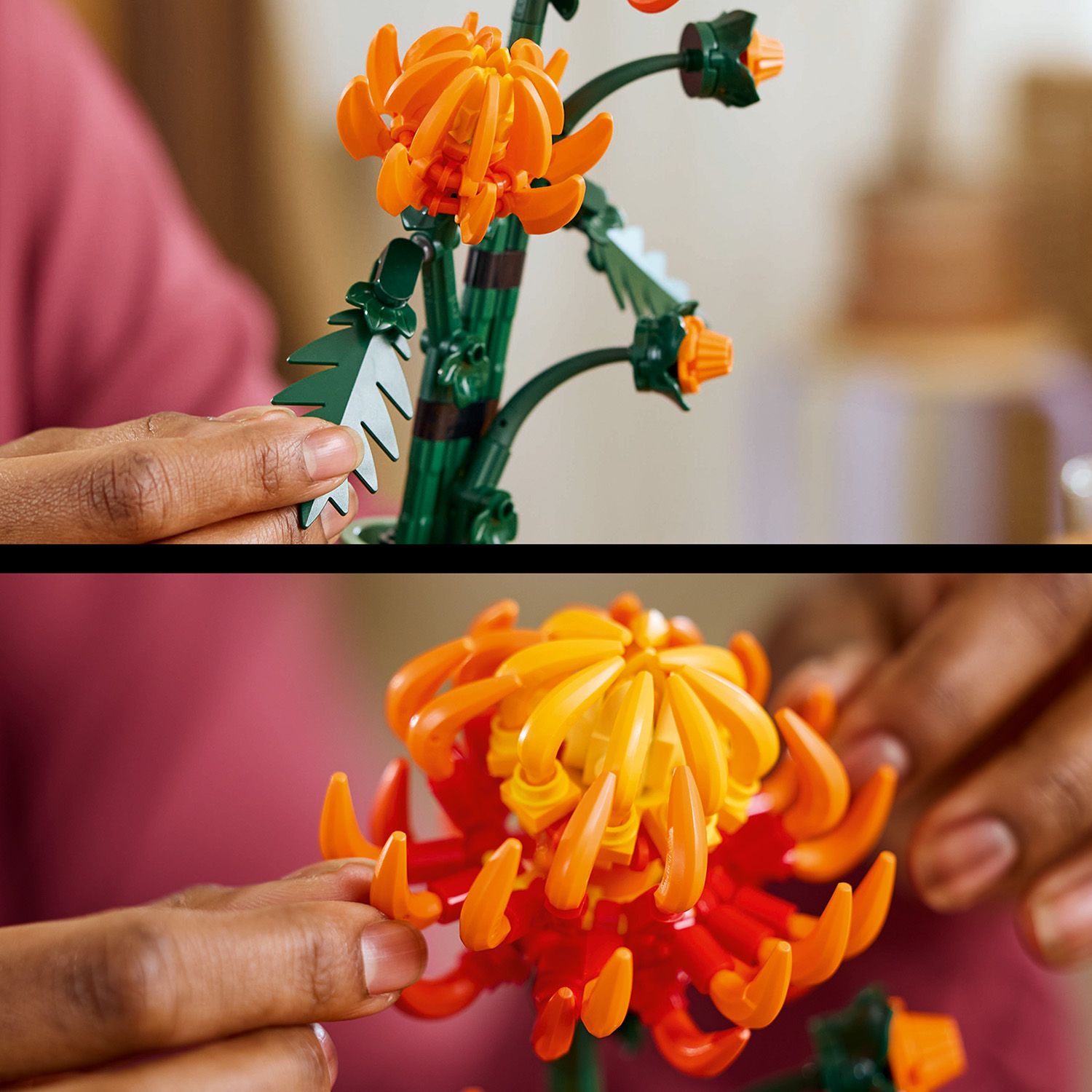 LEGO® Icons - Crizantema 10368, 278 piese, Floare Artificiala, Cadou ...