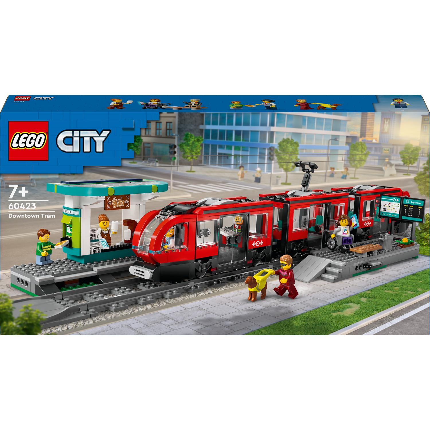 LEGO® City - Statie si tramvai in centrul orasului 60423, 811 piese ...