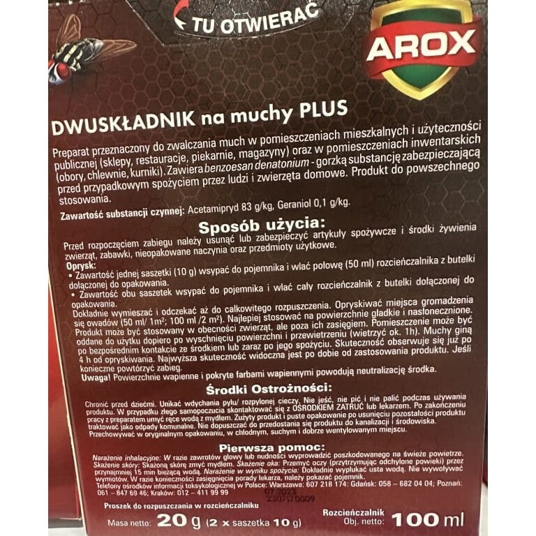 Insecticid pentru combaterea mustelor in interior, Agrecol, set 2x10g + solutie 100ml - eMAG.ro