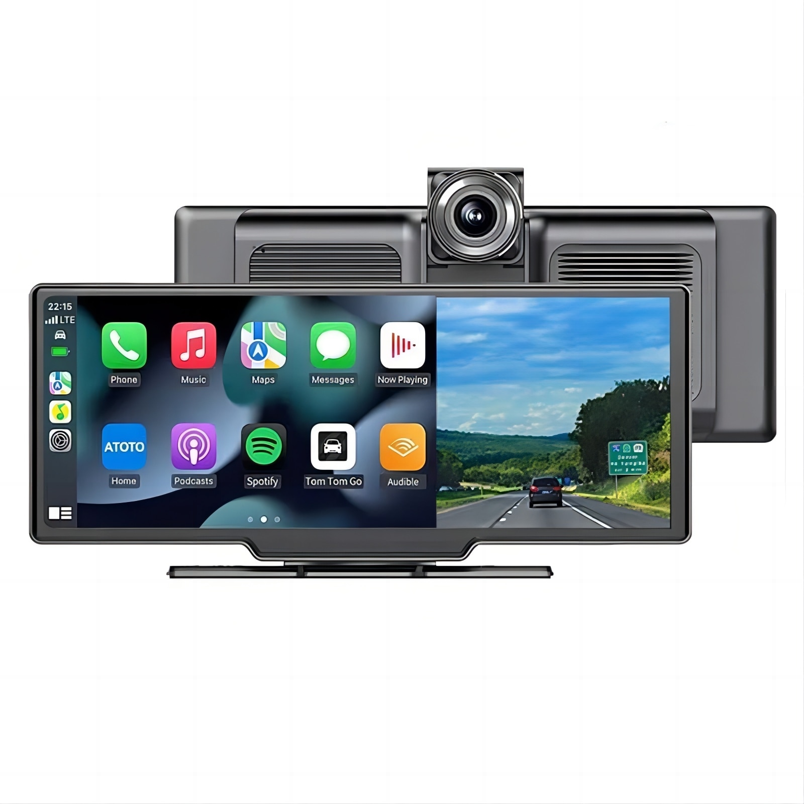 Masina portabila stereo Dash Cam cu GPS ADAS Carplay Android Auto ...
