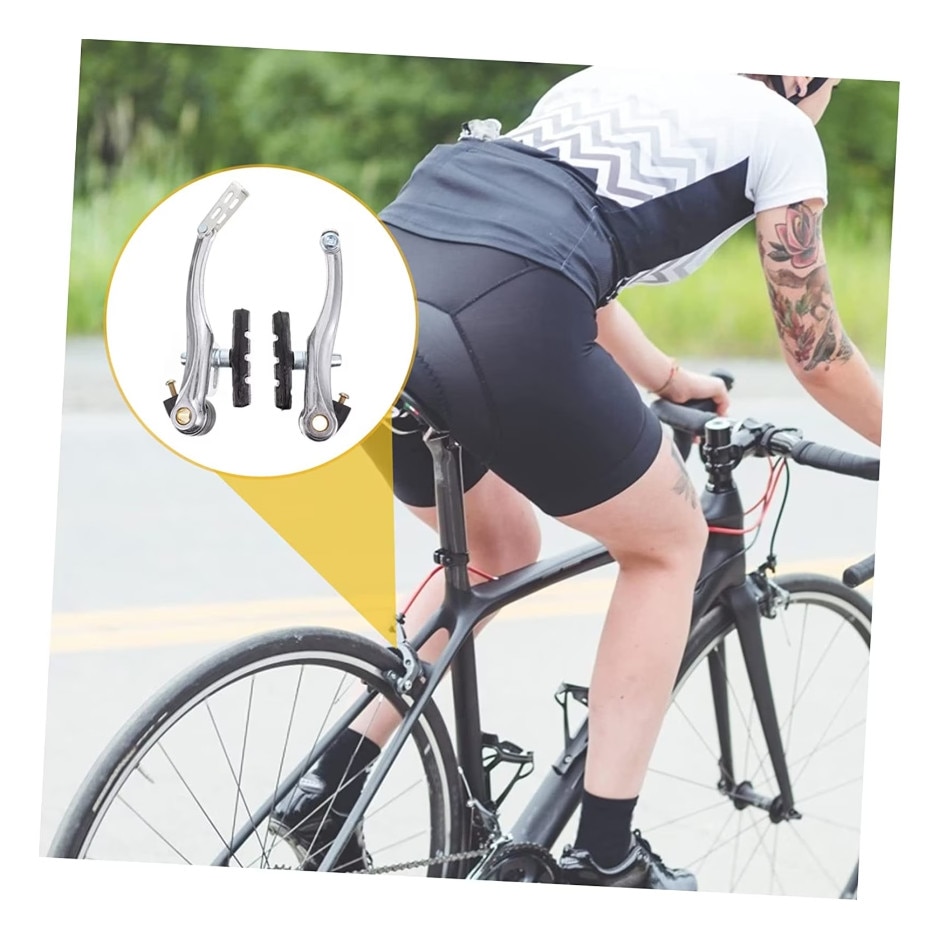 Set complet frane bicicleta, Special MR, V-Brake, aluminiu, negru/argintiu, pentru oras/sosea ...