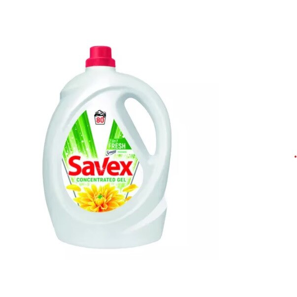 Течен прах за пране, Savex 2 в 1 фреш, 4.4л - eMAG.bg