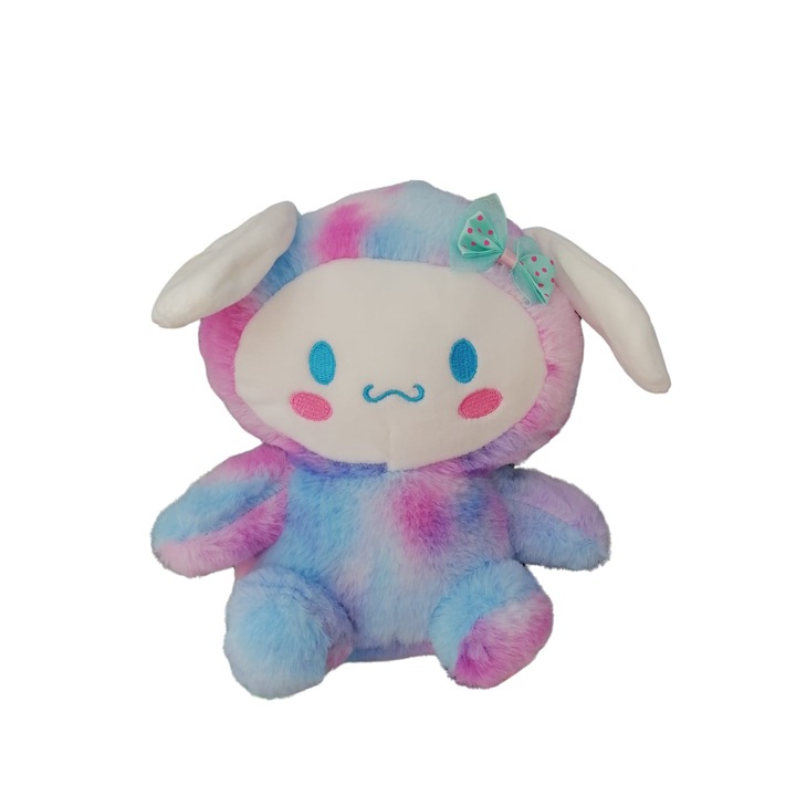 Papusa de plus, Kuromi din seria Hello Kitty Sanrio, multicolor, 21 cm ...