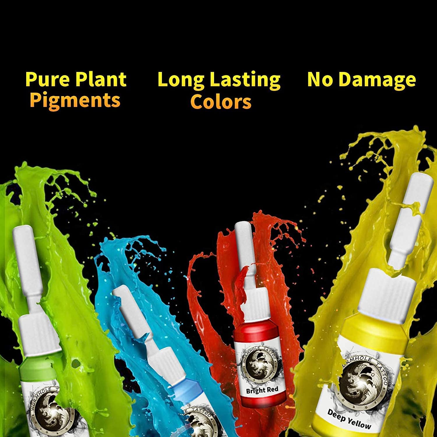 Set masina de tatuaje, SHIJOOE®, Aliaj de aluminiu, Colorat rapid, viteza 10000 RPM, cu 20 ace ...