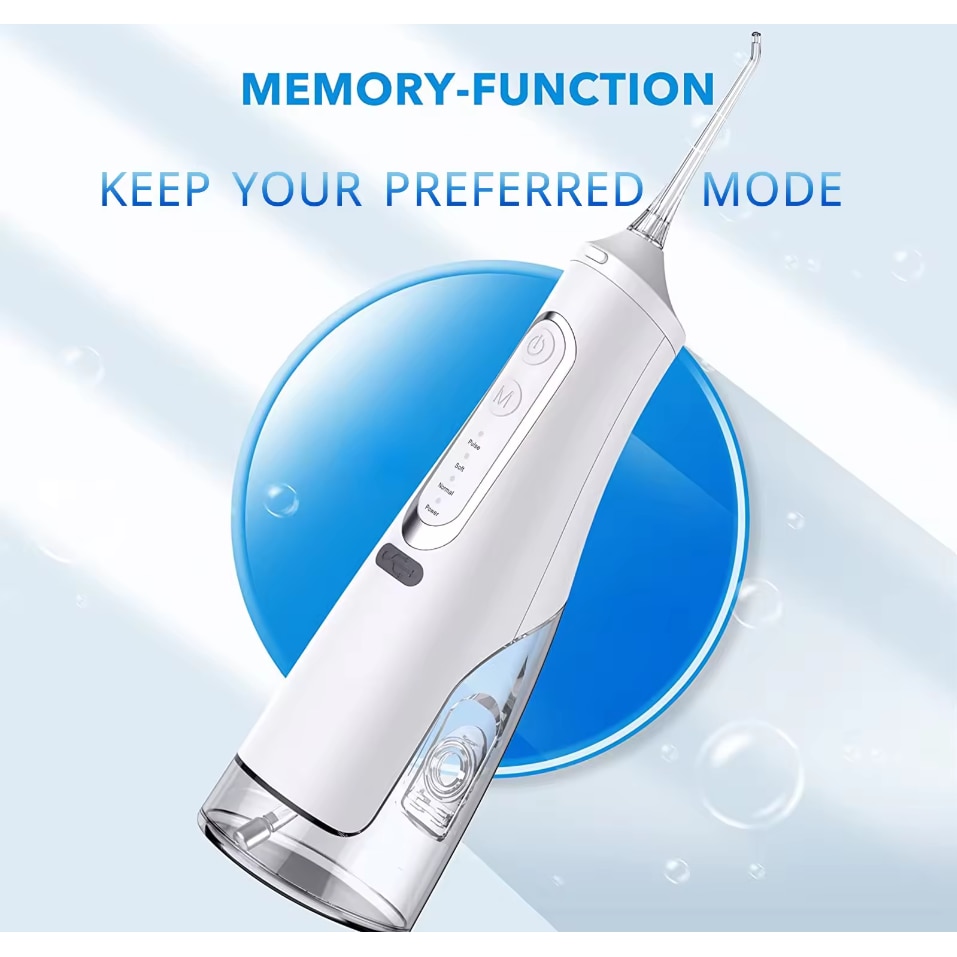 Irigator Oral Profesional, Dus Bucal Portabil, 4 Programe, Memorie, Personalizare Pulsatii ...