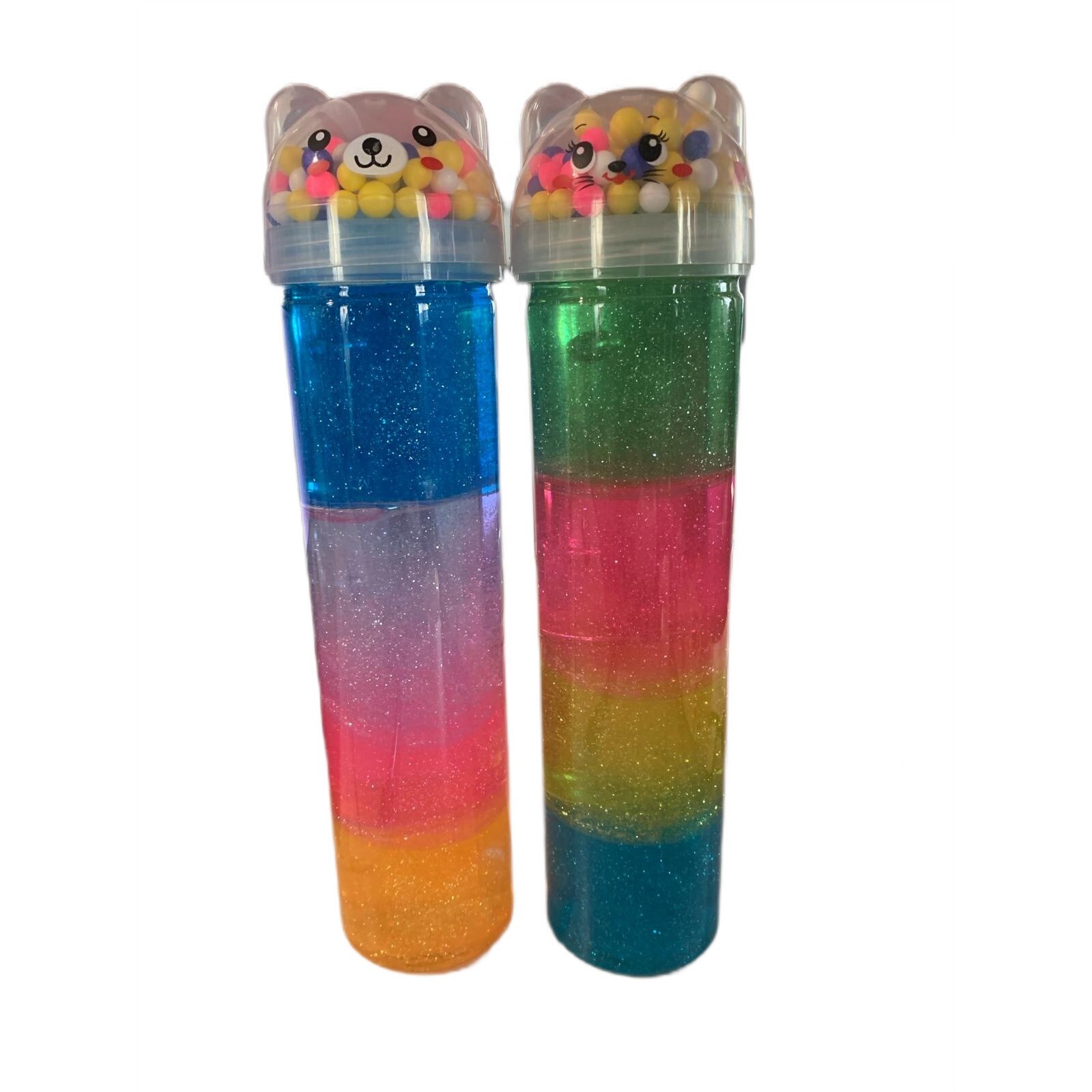 Set de 2 bucati, Gelatina Slime Vision, Format Mare, 500 ml, 4 culori ...