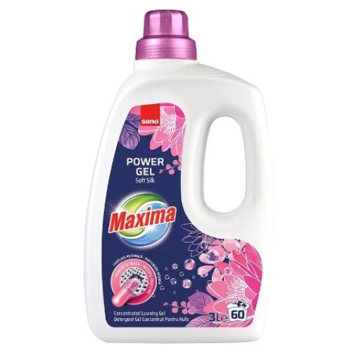 Detergent lichid Sano Maxima gel, soft silk, 60 de spalari - eMAG.ro