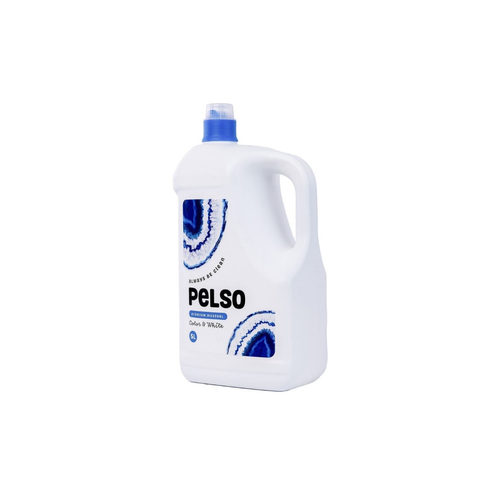 Detergent lichid pentru rufe albe si colorate, Pelso, 100 spalari, 5L ...