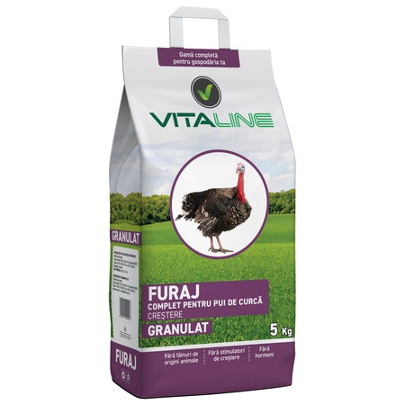 Furaj Curci Crestere Granulat, Vitaline Premium, 5Kg - eMAG.ro