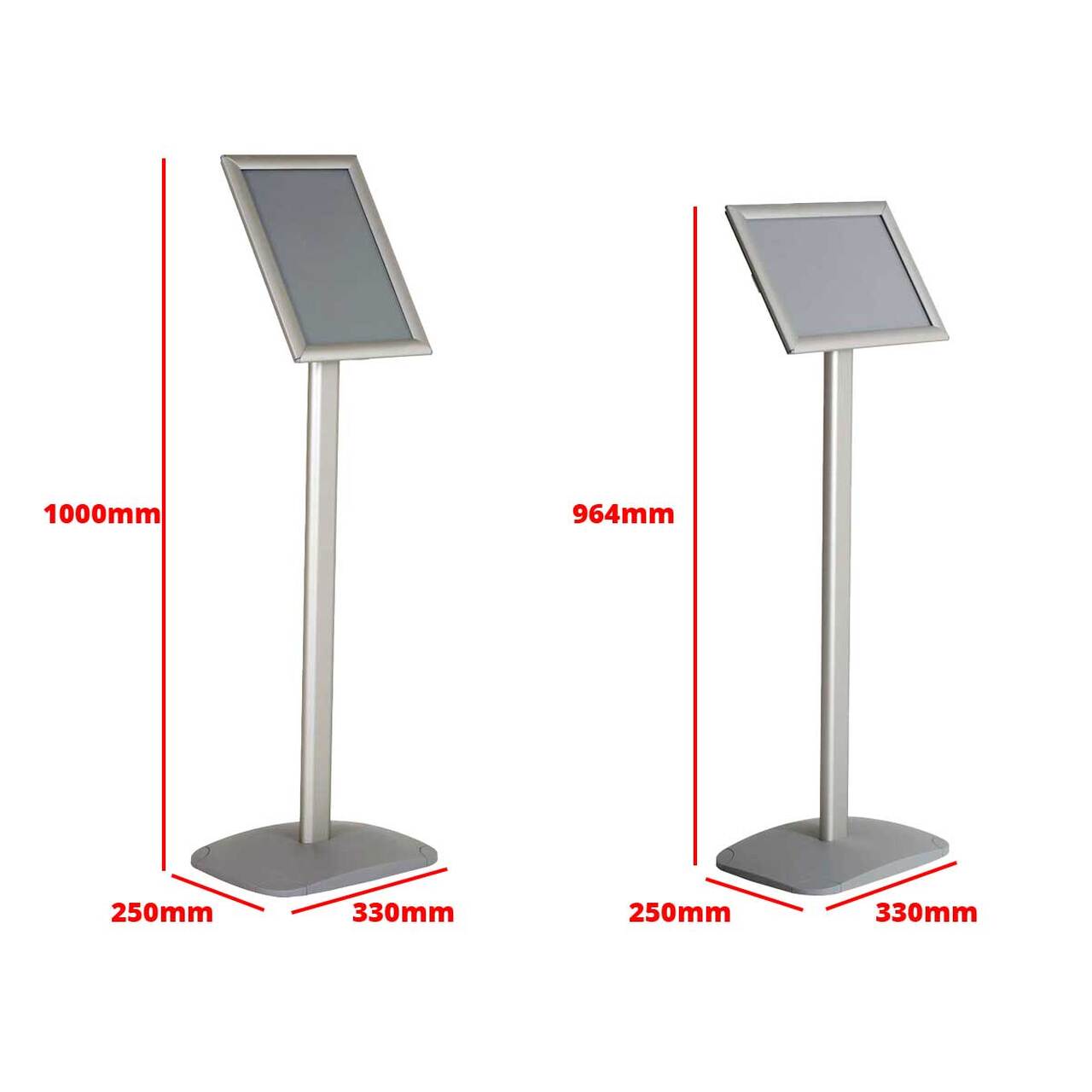 Panou Informativ cu rama click inclinata pentru print format A4 ...