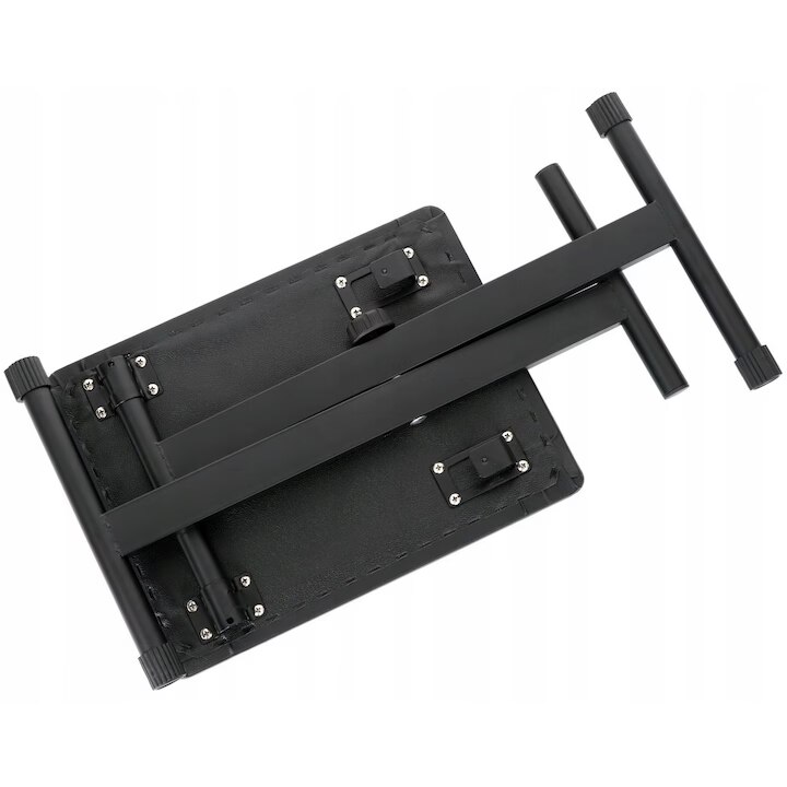 Scaun pentru pian, din metal si plastic, pliabil, inaltime reglabila ...