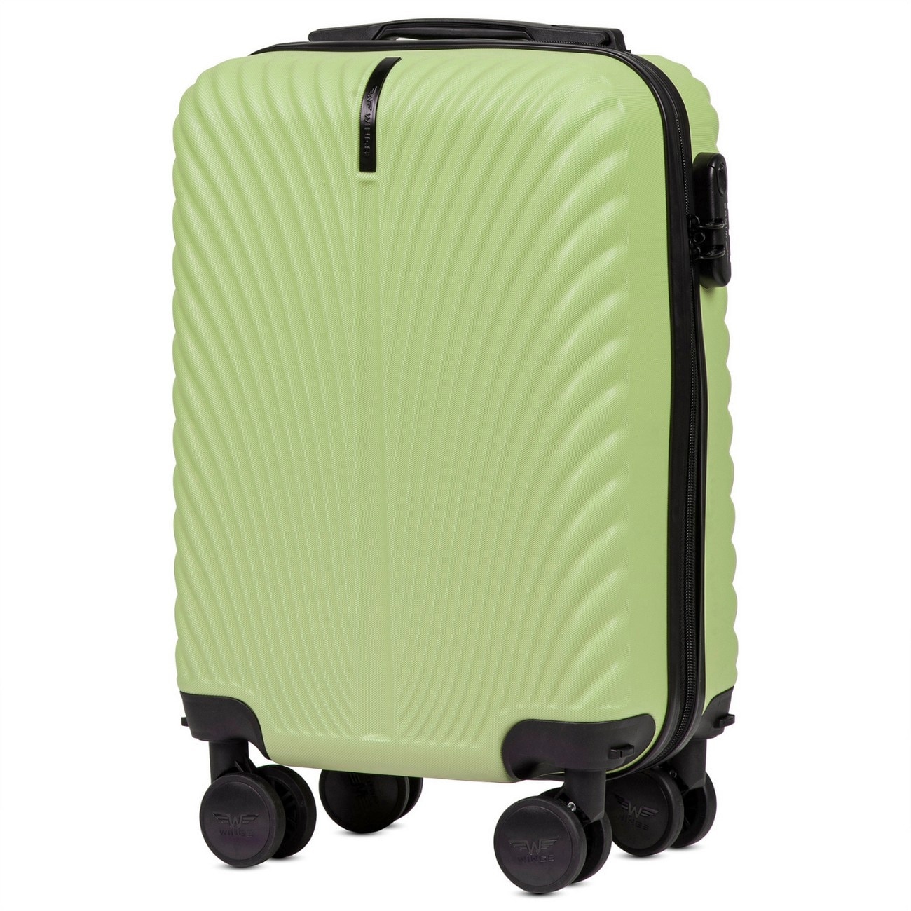 Troler mic de cabina XS Wings Swan, ABS, 4 roti detasabile, cifru, 51.5 ...