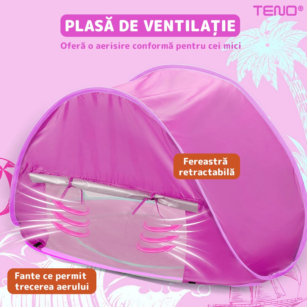 Cort Portabil de Vara pentru Bebelusi Teno®, adapost impermeabil pentru ...