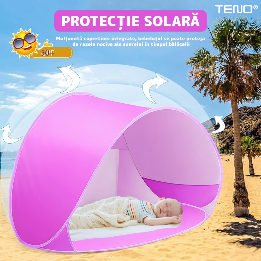 Cort Portabil de Vara pentru Bebelusi Teno®, adapost impermeabil pentru ...