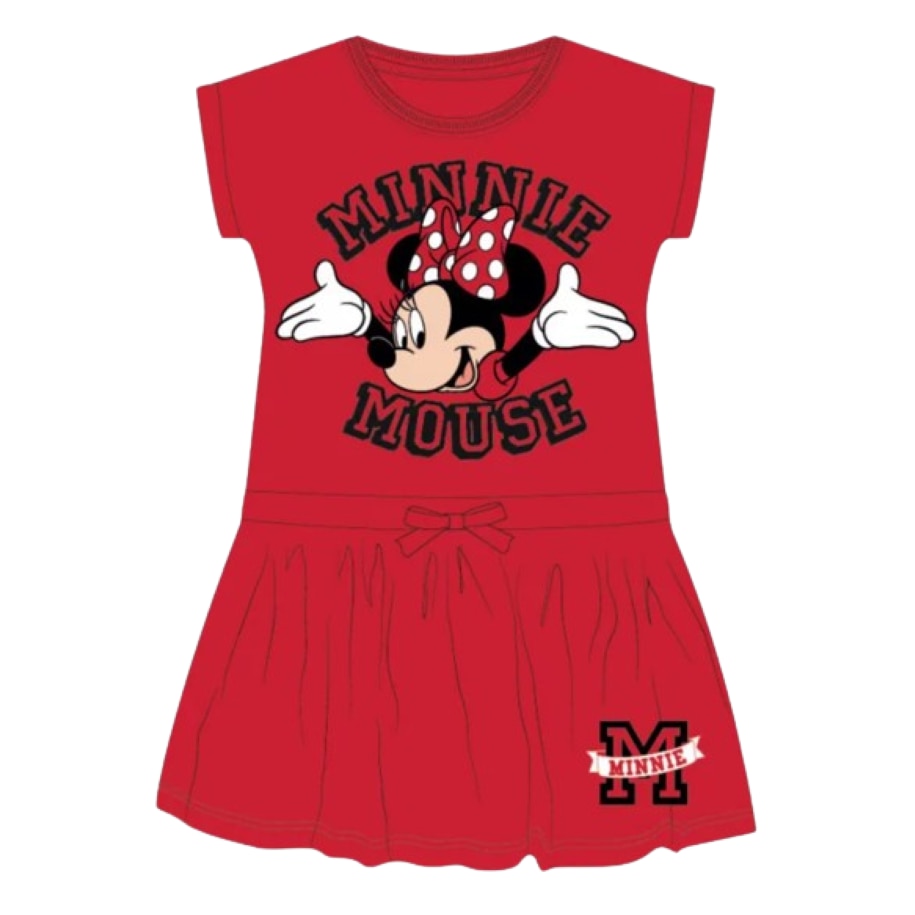 Set Rochita Fetite, Minnie Mouse, Rosu/Gri, 110CM - eMAG.ro