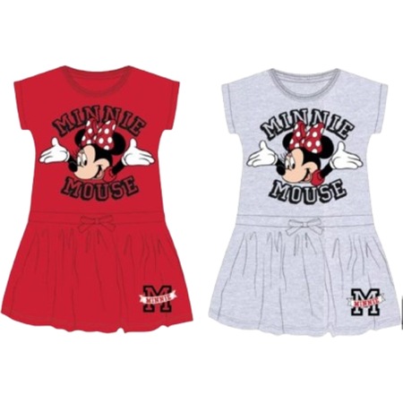 Set Rochita Fetite, Minnie Mouse, Rosu/Gri, 110CM - eMAG.ro