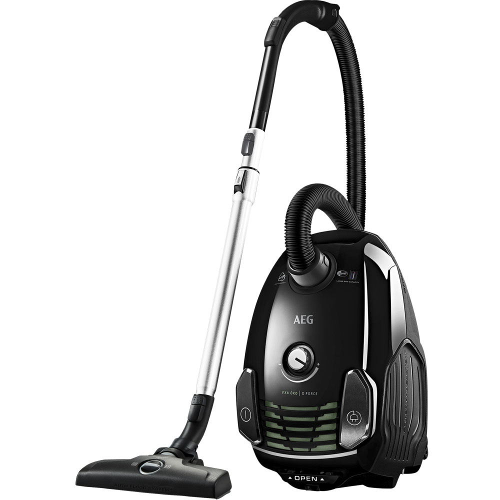 Aspirator cu sac AEG VX62OKOX, Negru reciclat - eMAG.ro