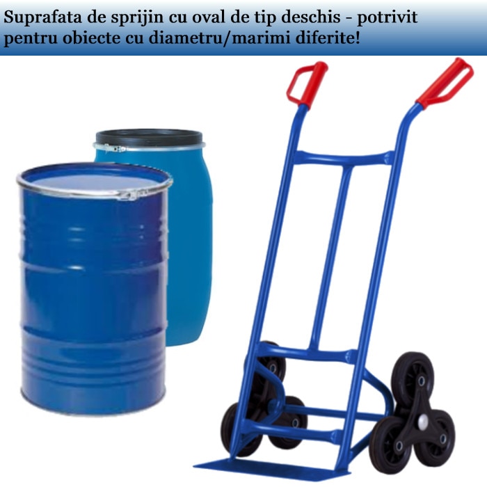 Carucior transport marfa 250 kg profesional, tip Liza pentru scari ...