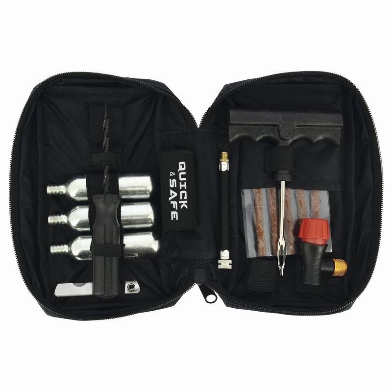 Kit reparatie cauciuc, cu snur si capsule CO2, pentru moto, atv ...