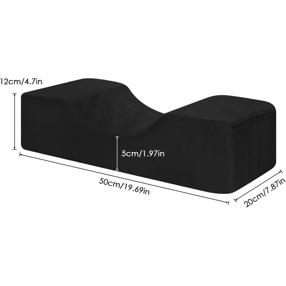 Perna ergonomica pentru extensii gene, QttvbTna, spuma cu memorie ...