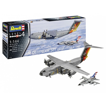 Set Air Defender Airbus A400M & Tornado, Revell, 1/144, Fara vopsea ...