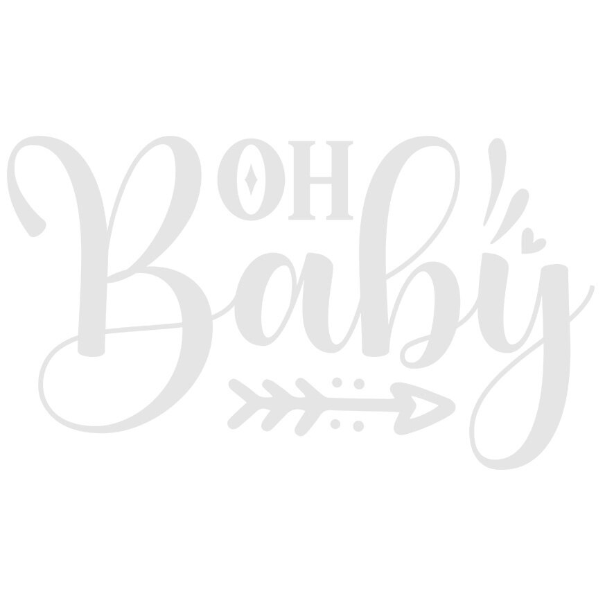 Sticker Exterior pentru un copil mic cu mesajul "Oh, baby" - grija ...