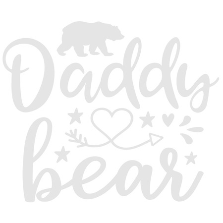 Sticker Exterior cu un urs si textul in engleza "Daddy bear" - tatal ...
