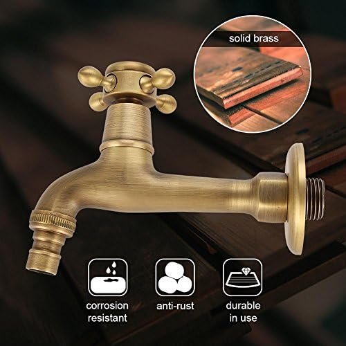 Robinet de gradina pentru masina de spalat, alama, 12.5 x 7.5 cm - eMAG.ro