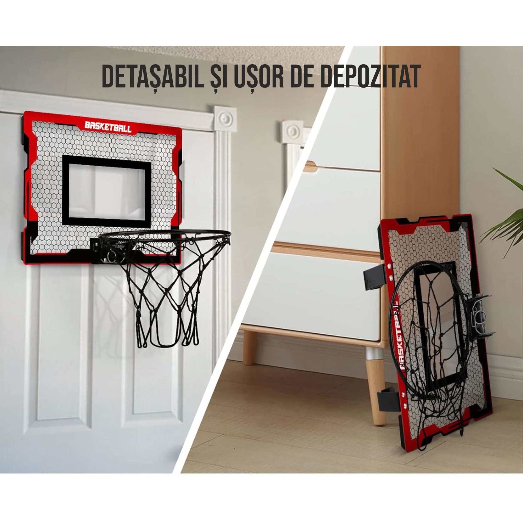 Cos de baschet mini pentru copii ZADORYA™, panou scor electronic, de ...