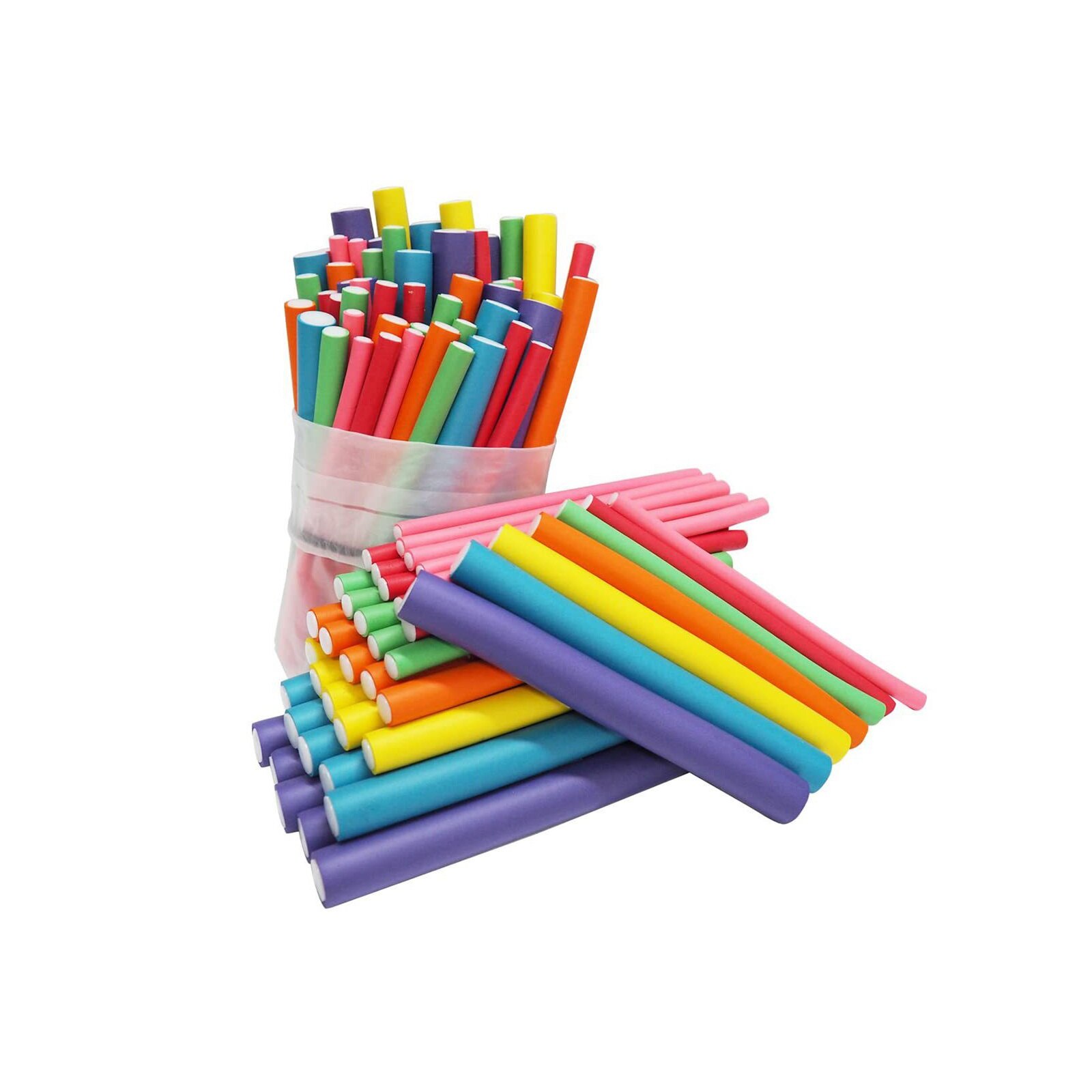 Set 42 Bigudiuri flexibile profesionale de par, SINBINTA, Volum ...