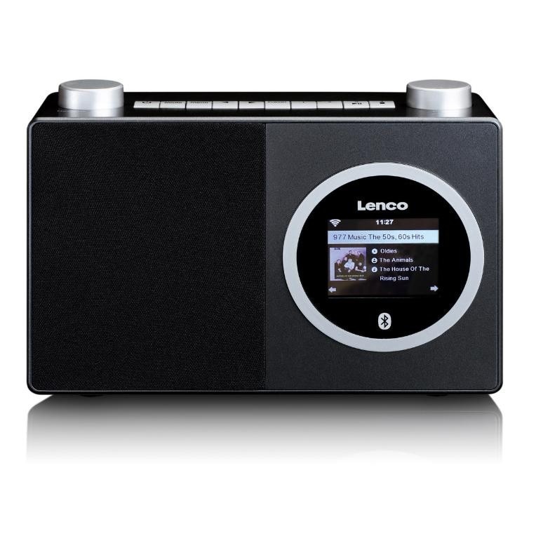 Radio portabil Lenco DIR-70, internet, Bluetooth, Wi-Fi, negru - eMAG.ro