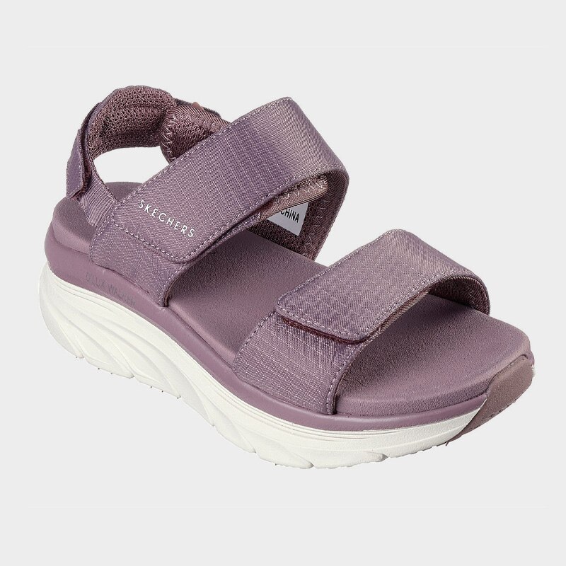 Sandale dama Skechers D'lux Walker, vegan, Luxe Foam, mov, 38 - eMAG.ro