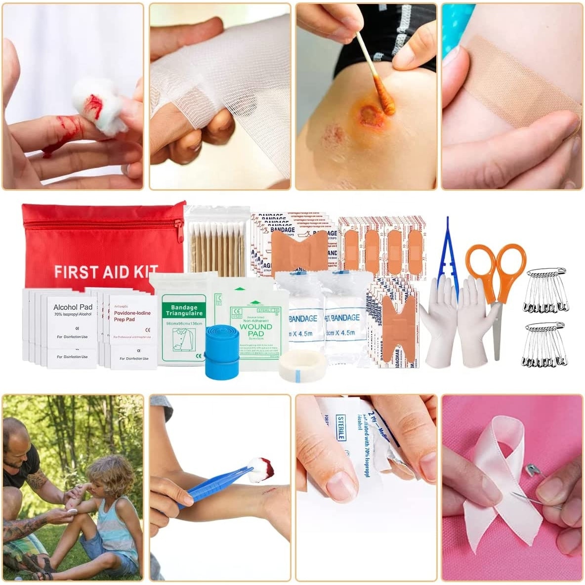 Kit Supravietuire 250 in 1, multifunctional, tip military, tactica ...