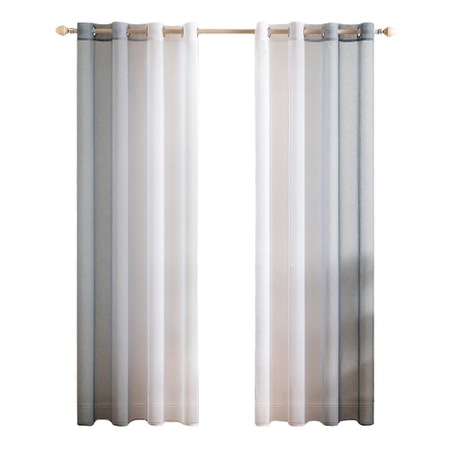 Set 2 Perdele cu inele, MIULEE, 140 x 175 cm, model Gradient ...