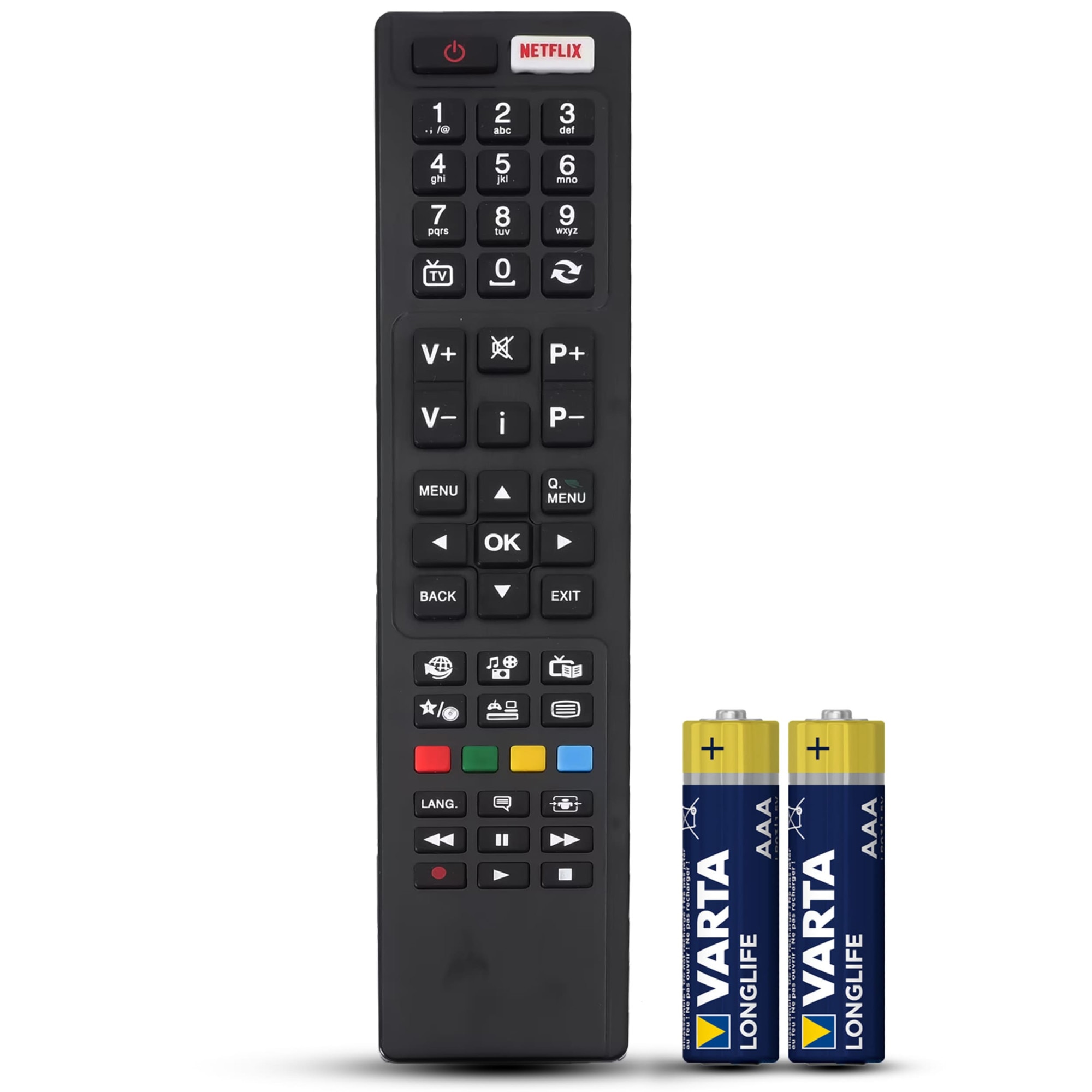 Telecomanda compatibila Hitachi, RC4848H, buton dedicat Netflix, TEMIX ...