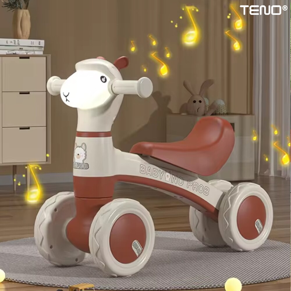 Bicicleta cu 4 Roti fara Pedale Oita Teno®, structura stabila, cap ...